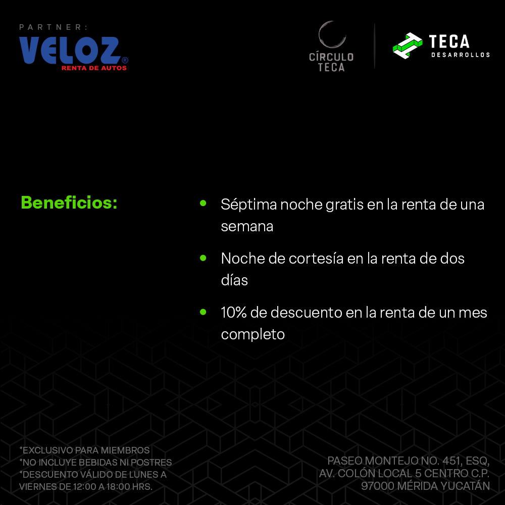 Veloz | Teca Desarrollos